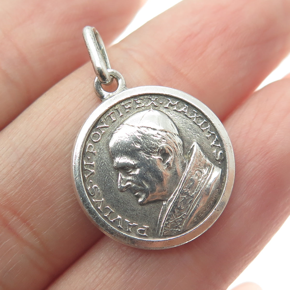 800 Silver Vintage Italy Pope Paulus VI Pontifex Max. Religious Charm – Pawn Shop City